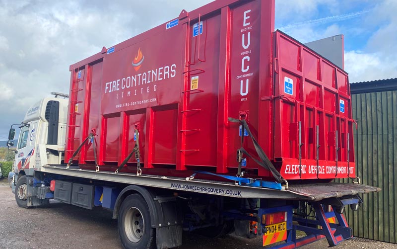 Electric Vehicle Containment Unit can squelch EV fires even as they’re ...